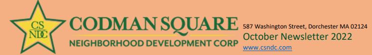 Homepage * Codman Square Neighborhood Development Corporation